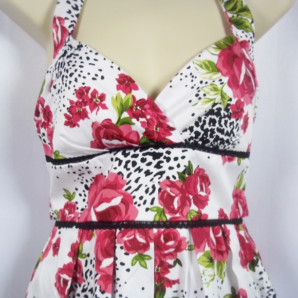 Ruby Rox | Dresses | Ruby Rox Floral Pinup Style Halter Tie Dress ...